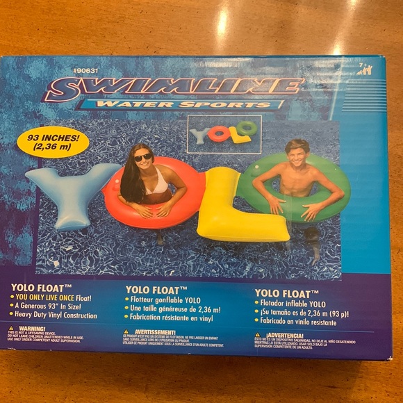 swimline | Bath | Swimline Yolo Float | Poshmark